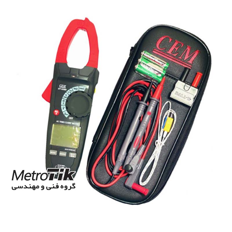 فروش ویژه کلمپ آمپرمتر AC و دماسنج سِم CEM DT-9380 | متروتیک