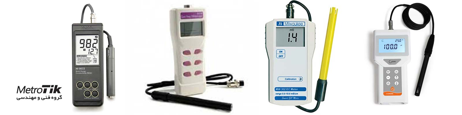 فروش انواع کنداکتیویتی EC متر پرتابل تا 30% تخفیف قیمت خرید
