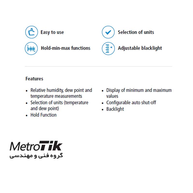 دما و رطوبت سنج پراب دار کیمو KIMO HD110 | متروتیک