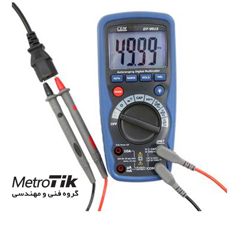قیمت مولتی متر TRUE RMS و دماسنج سی ای ام CEM DT9918T | متروتیک
