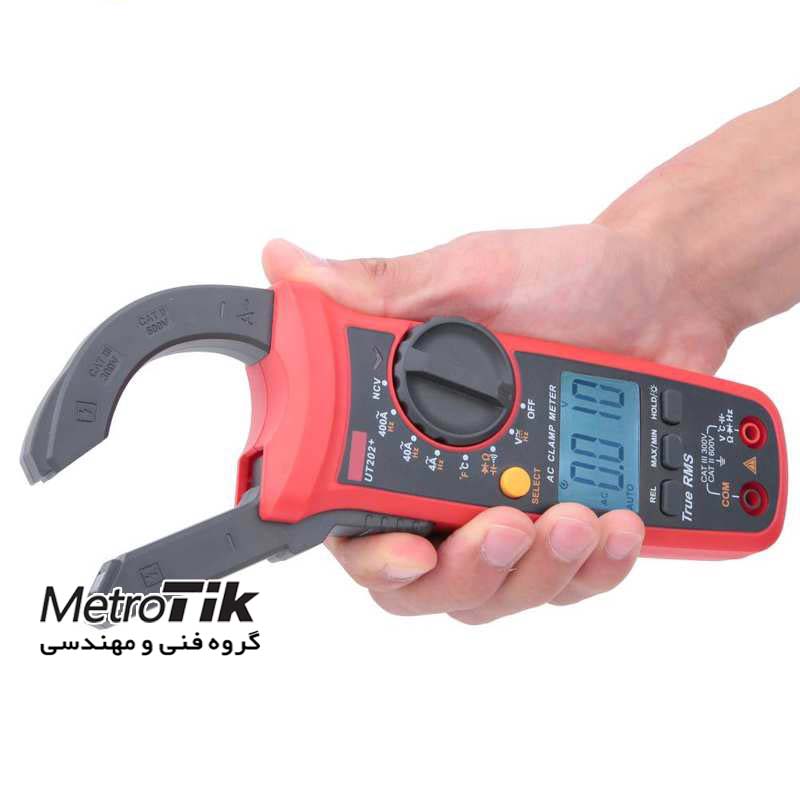 آمپرمتر کلمپی ترموکوپلی یونیتی UNI-T UT202 Plus | متروتیک