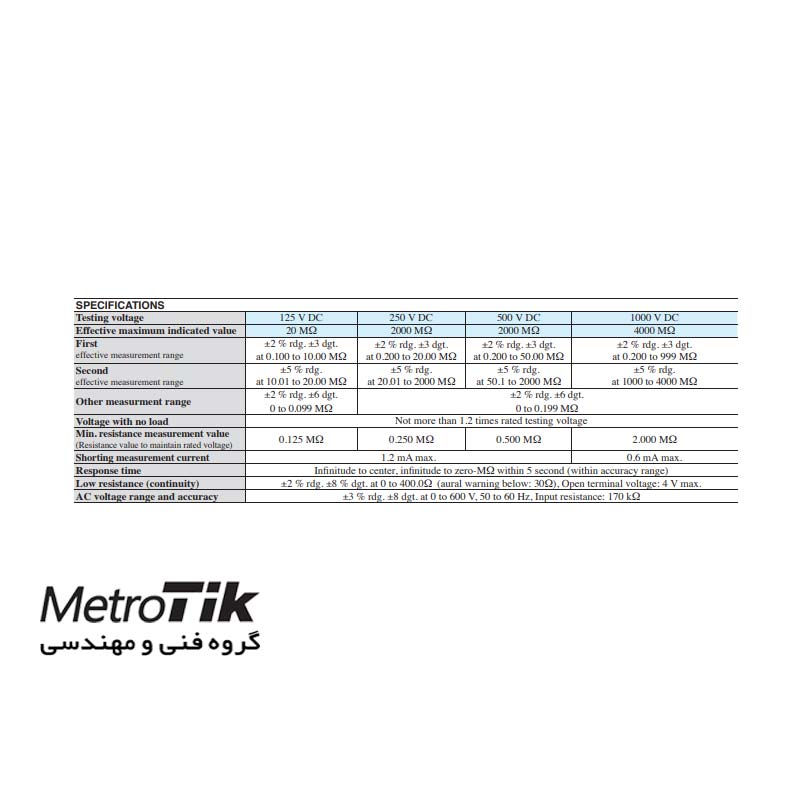 مگا اهم متر دیجیتال هایوکی HIOKI 3453 | متروتیک