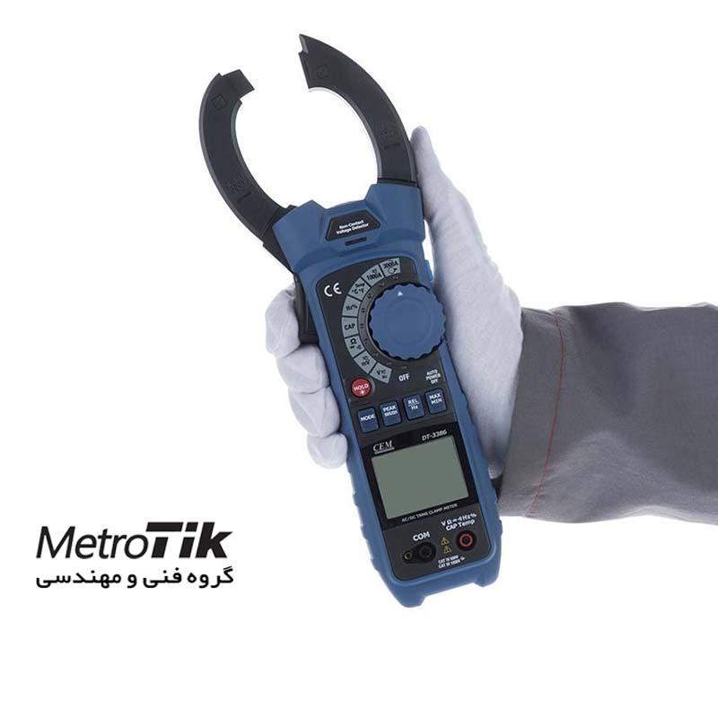 آمپرمتر با کابل فلکسی اس ای ام CEM DT-3386+CP20 | متروتیک