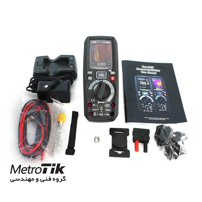 قیمت مولتی متر صنعتی و دوربین حرارتی 260 درجه سم CEM DT9889 | متروتیک