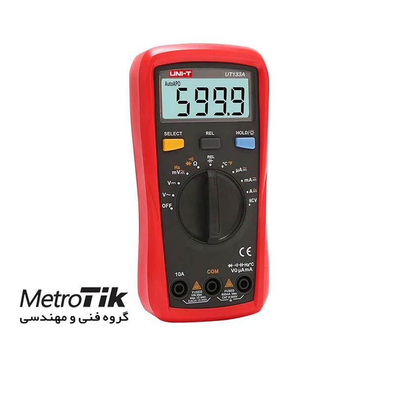 ولت متر و تستر باتری 9 ولتی یونیتی UNIT UT133A | متروتیک