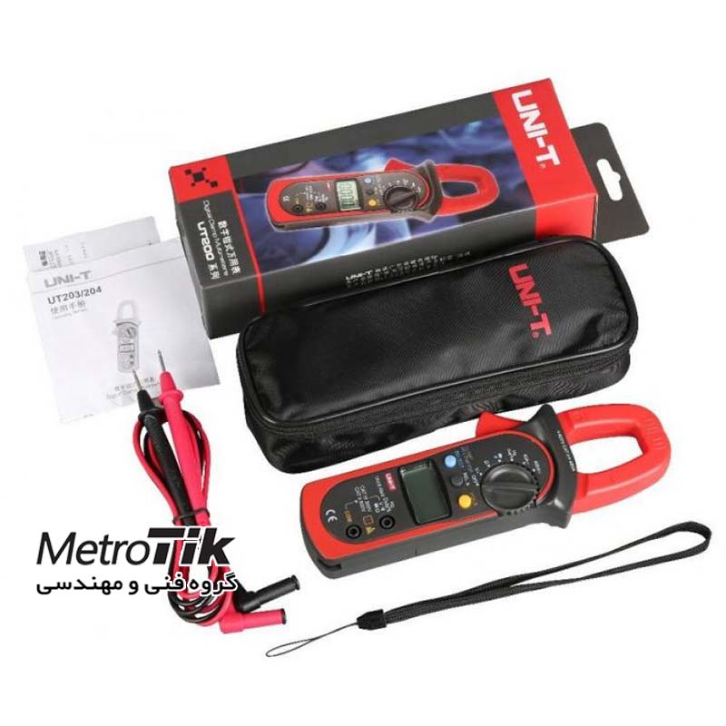 50 درصد تخفیف کلمپ آمپرمتر AC/DC یونیتی UNIT UT203 | متروتیک