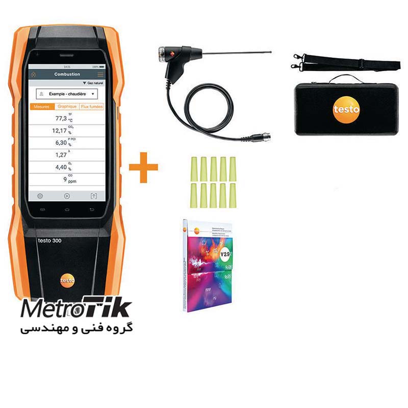 انالایزر خروجی دودکش تستو TESTO 300 Kit 1 | متروتیک